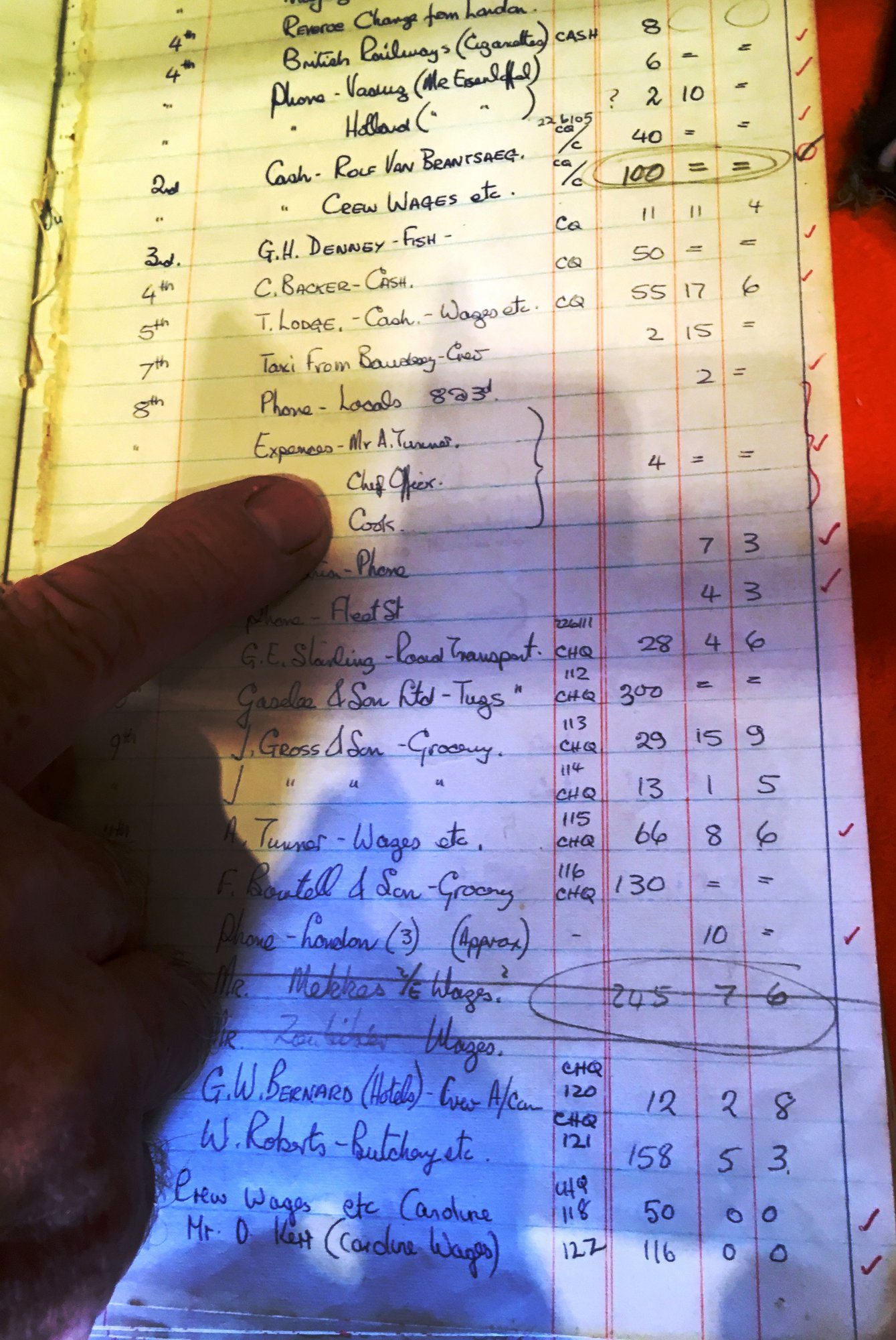 Radio Caroline Ledger 1964